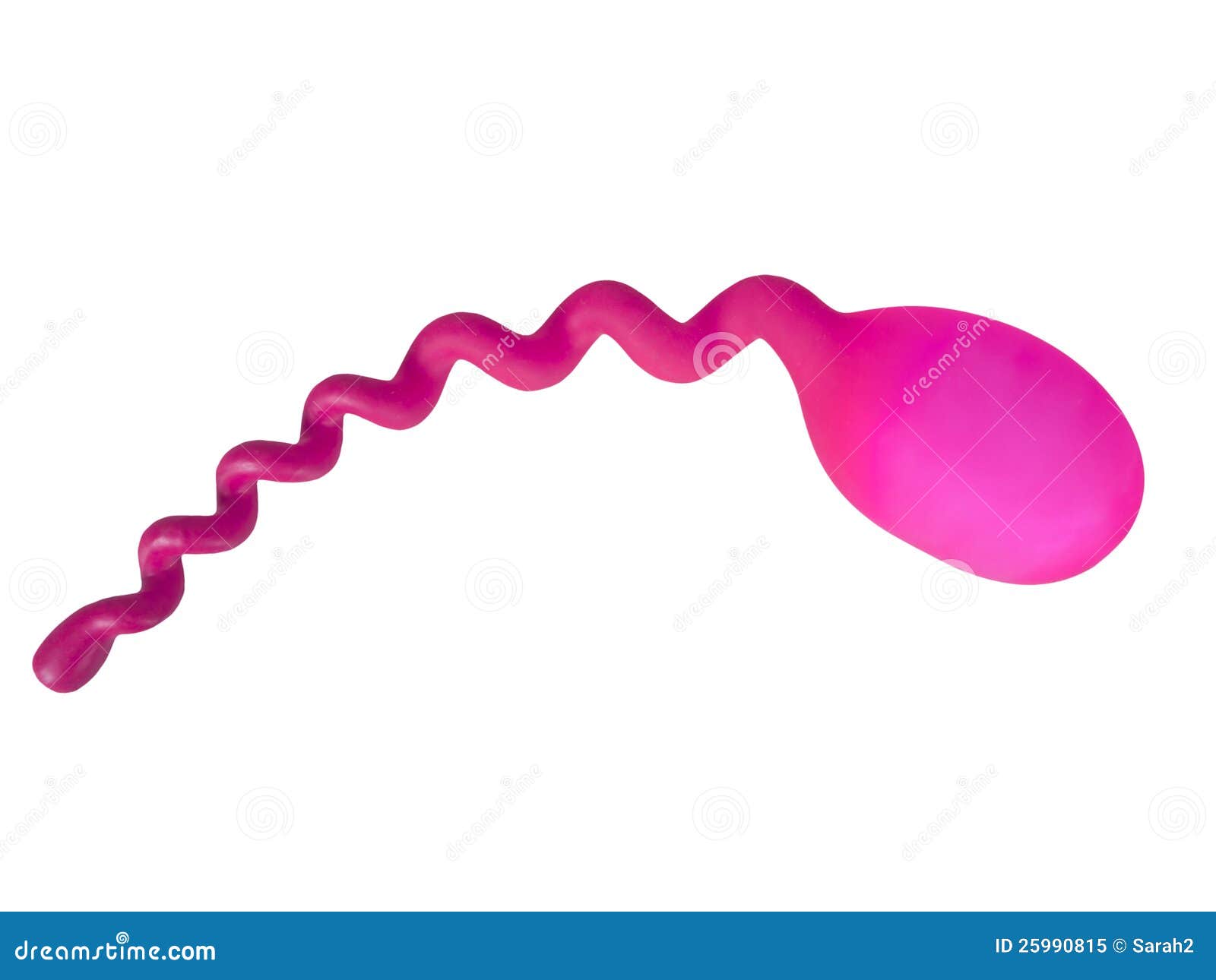 Deflating Wiggly Balloon Isolated Over White Stock Image - Image of ...