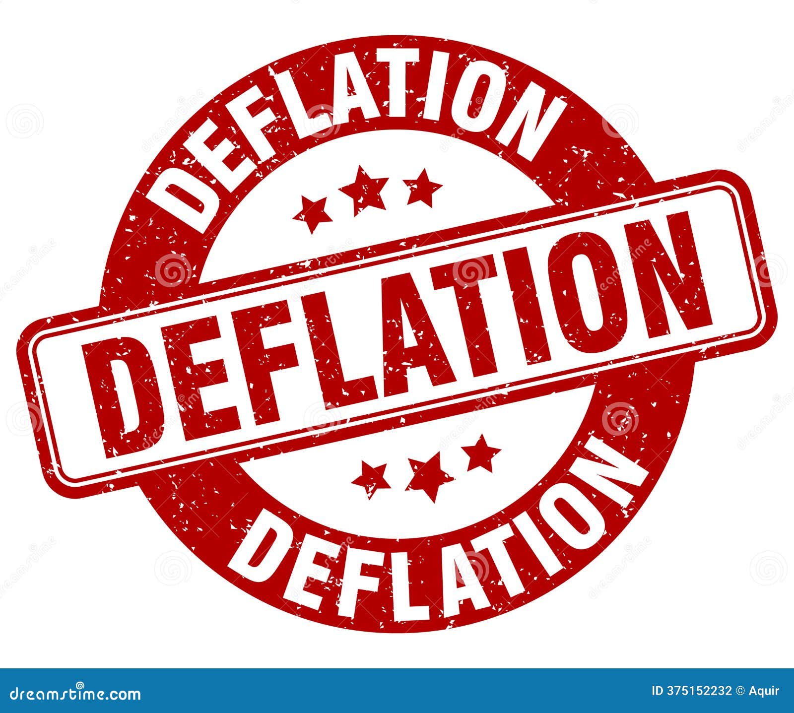 Deflation Stamp. Deflation Label On Transparent Background. Round Sign ...