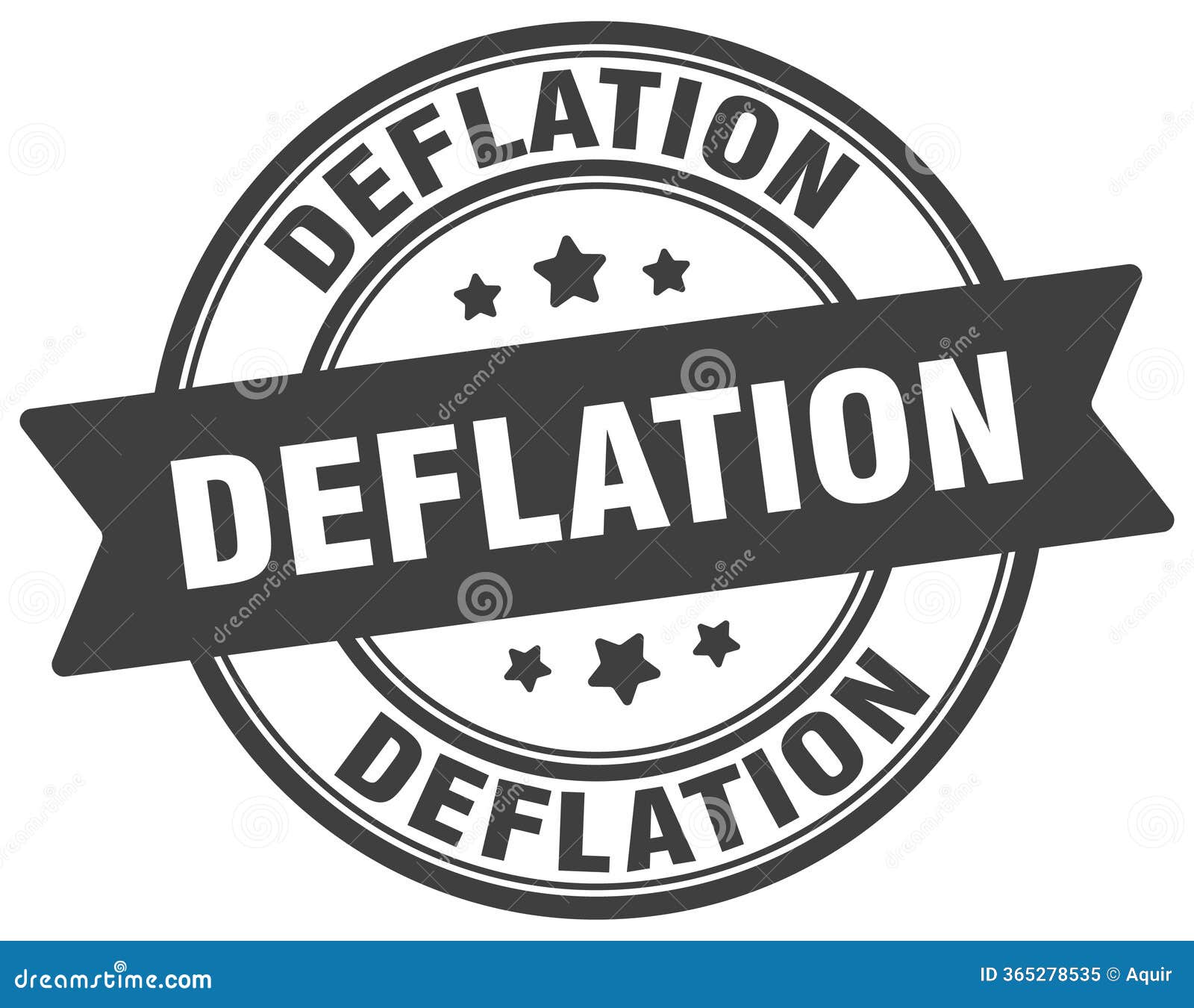 Deflation Stamp. Deflation Label. Round Grunge Sign Vector Illustration ...