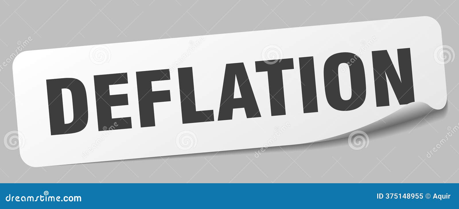 Deflation Sticker. Deflation Sign On Transparent Background Vector ...