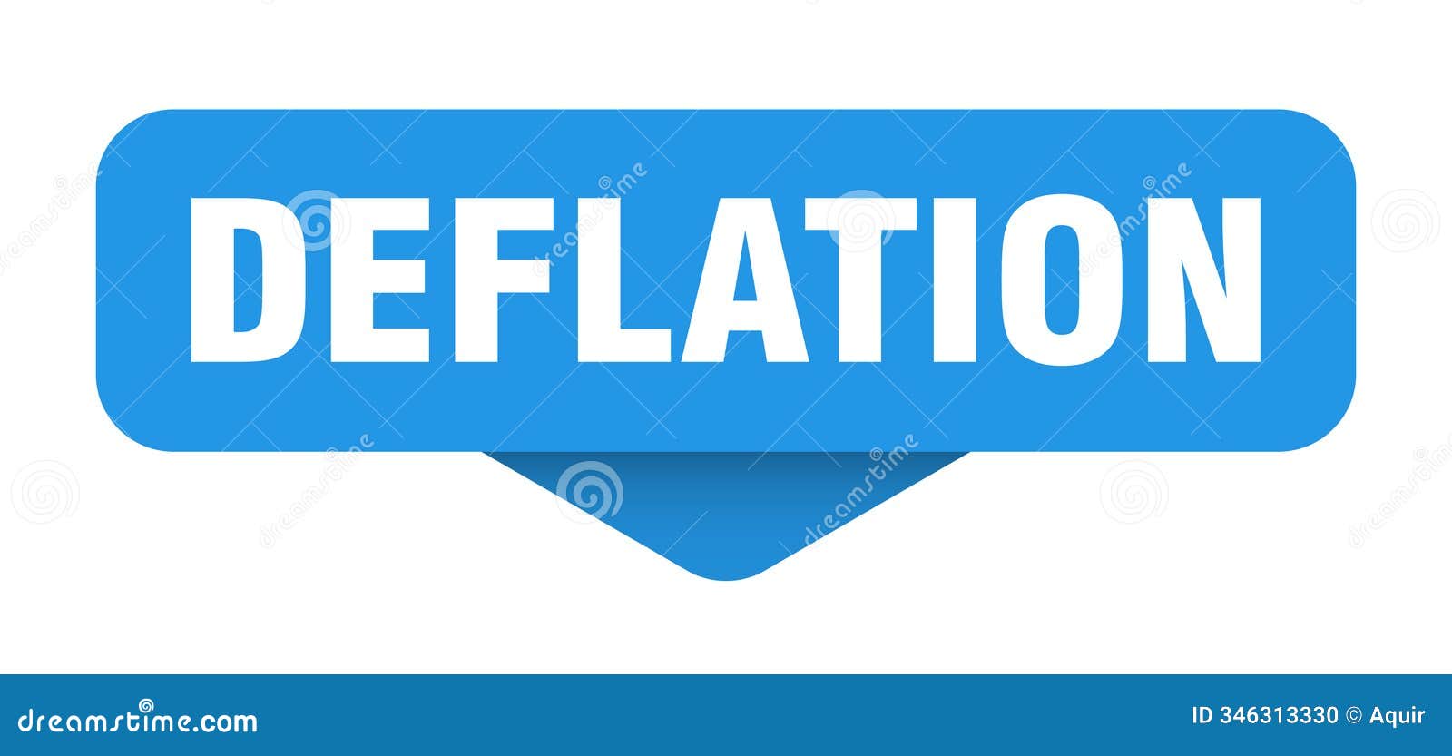 Deflation Sticker. Deflation Sign On Transparent Background Vector ...