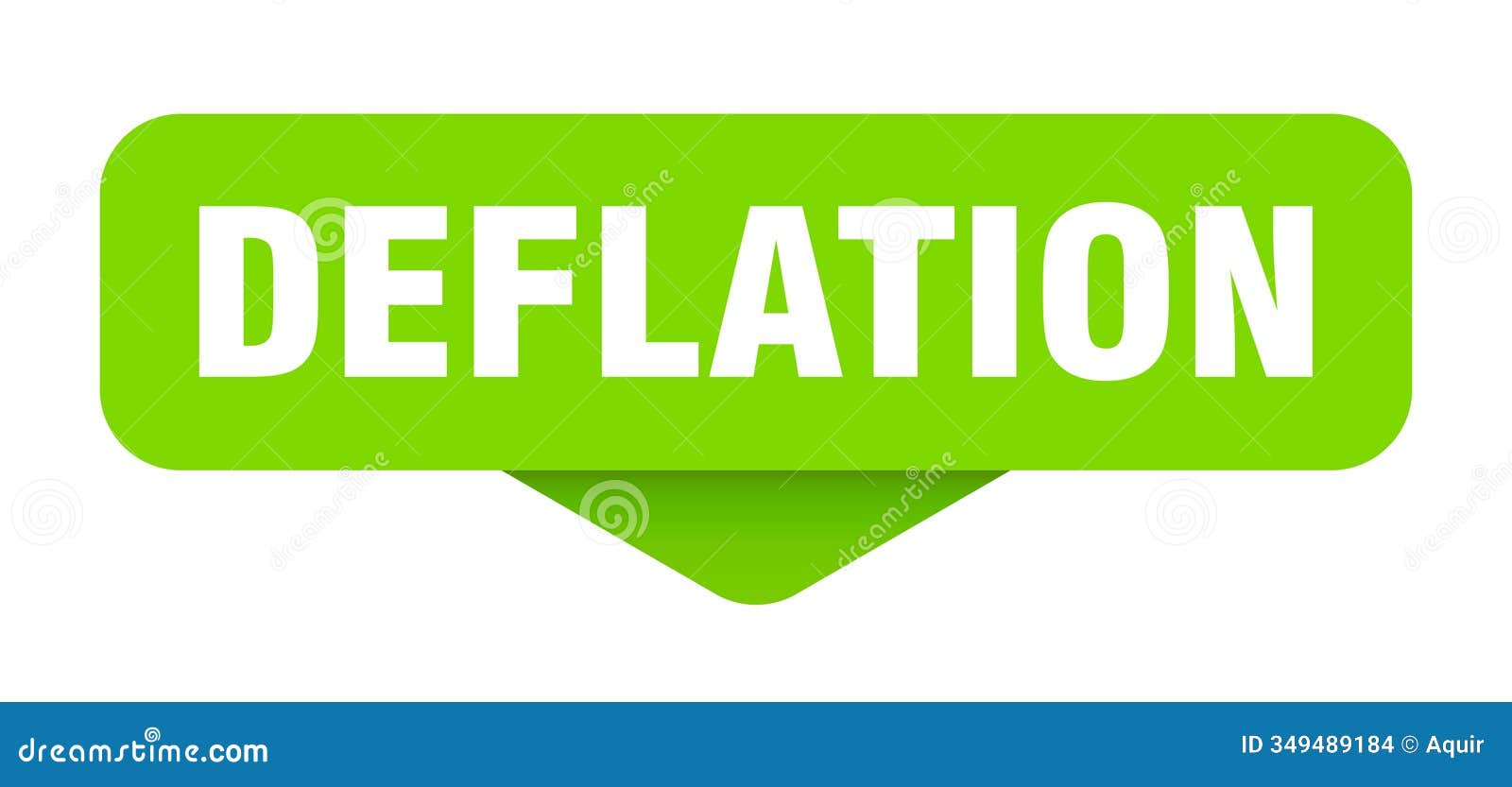 Deflation Sticker. Deflation Sign On Transparent Background Cartoon ...