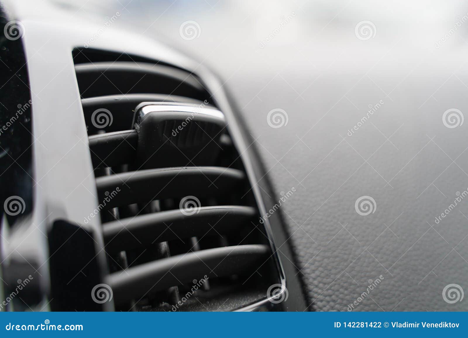 The Deflector On The Grey Panel Of The Car. Car Heating And Air ...