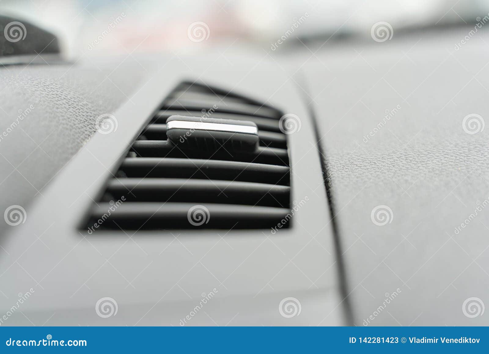 The Deflector on the Grey Panel of the Car. Car Heating and Air ...