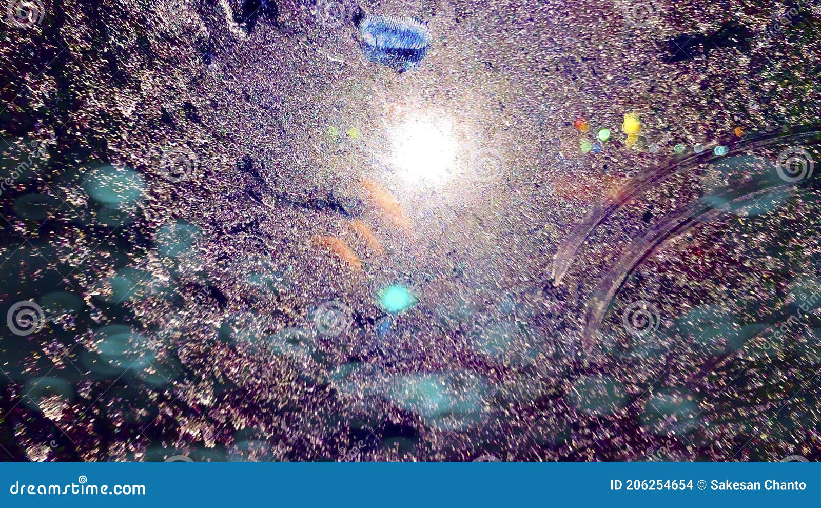 Defocus Blurred Mirror Reflection Light Image Stock Photo - Image of ...