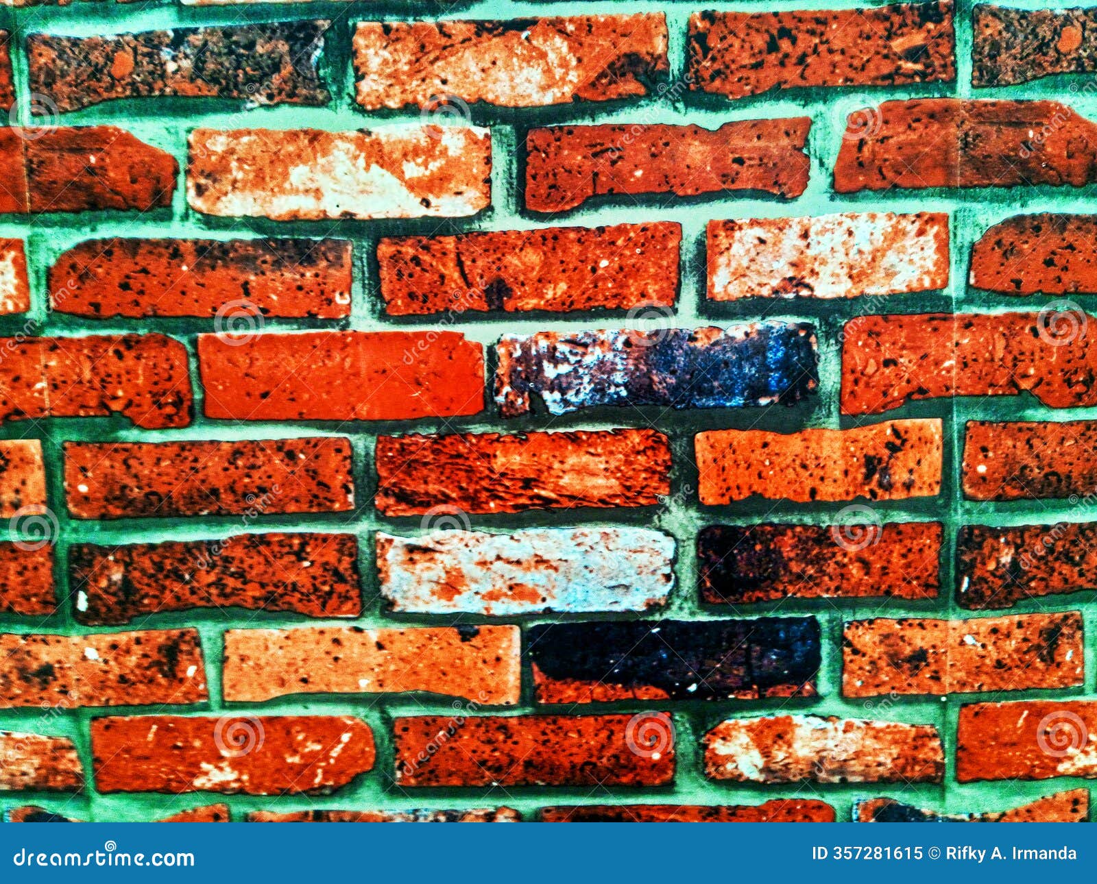 Defocused Abstract Background of Bricks Pattern Wallpaper Stock Image ...