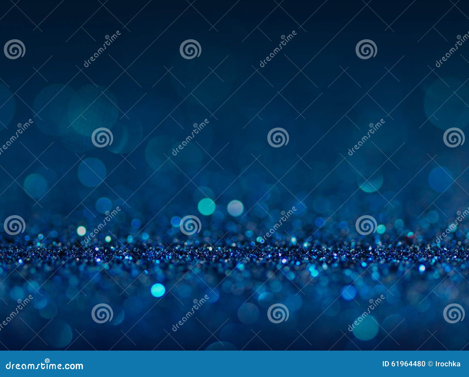 Defocused Abstract Blue Lights Background . Bokeh Lights Stock Photo ...
