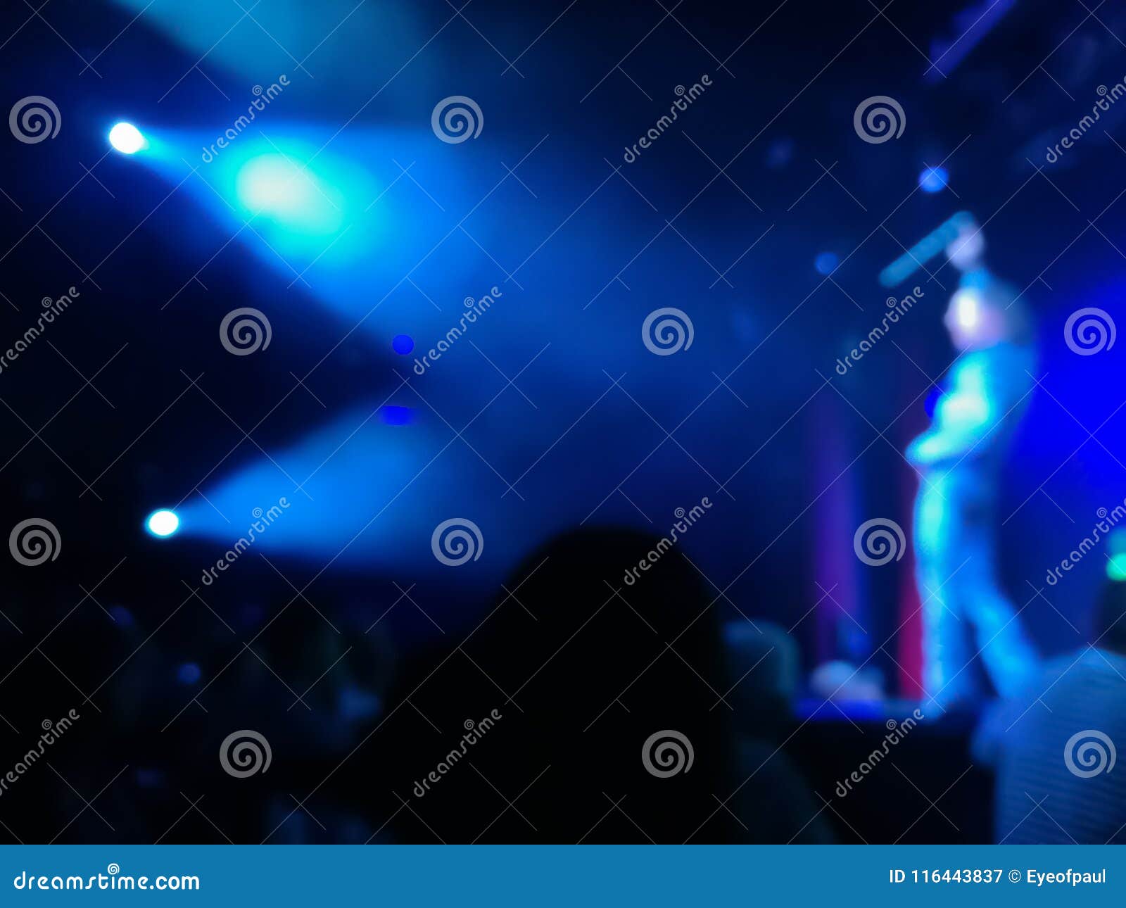 Defocused Abstract Blurred Scene of Musical Light Performance in Stock ...