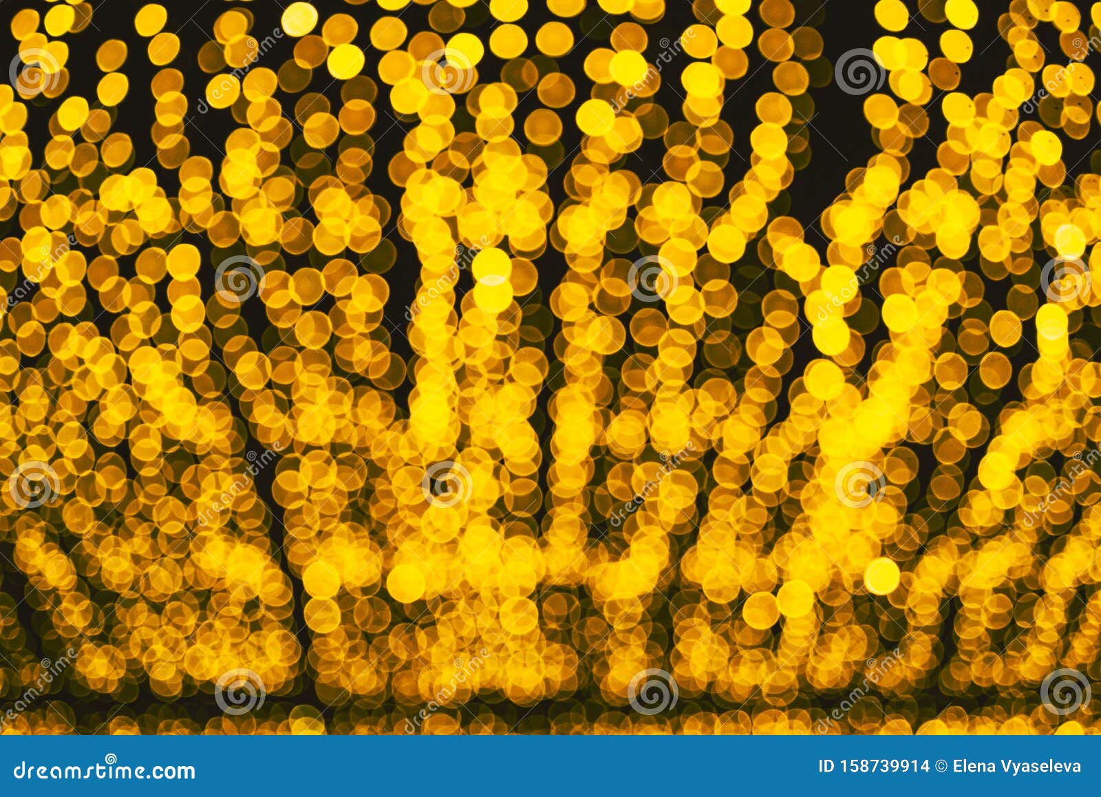 Defocused Abstract Bokeh Pattern from Lighting Decor for Background ...