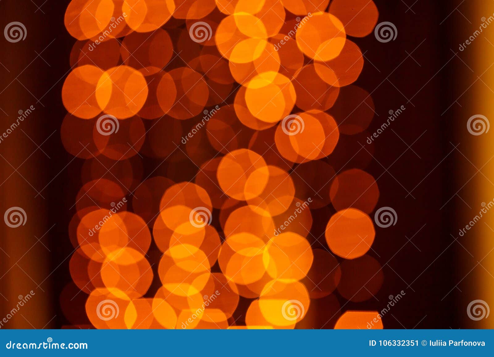 Defocused Abstract Red Christmas Background Bokeh Lights Stock Image