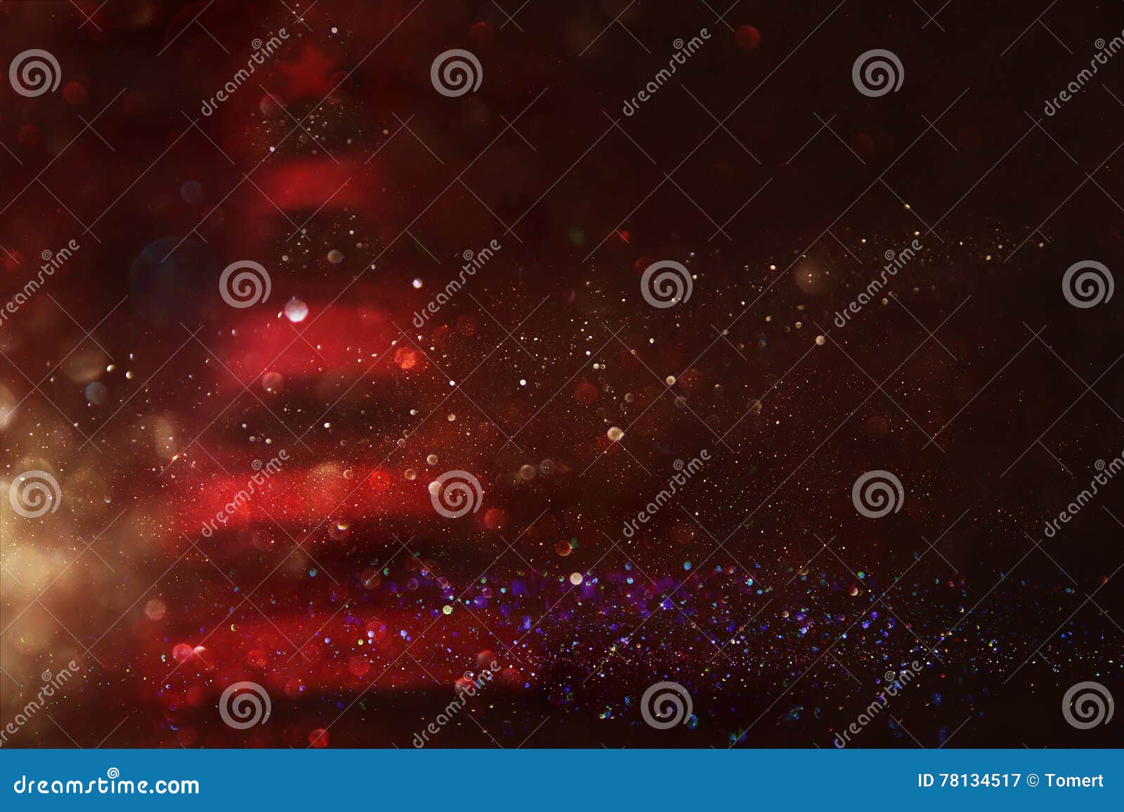 Defocused Abstract Red and Silver Lights Background Stock Image - Image ...