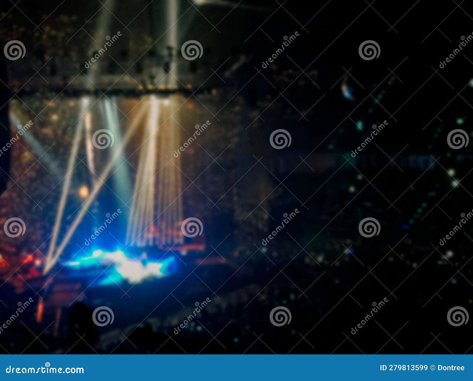 Defocused Abstract Spotlights on Concert Stock Image - Image of ...