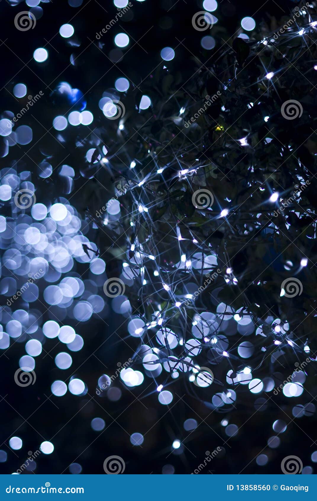 Defocused Blue Light Effect Stock Photo - Image of entertainment, black ...