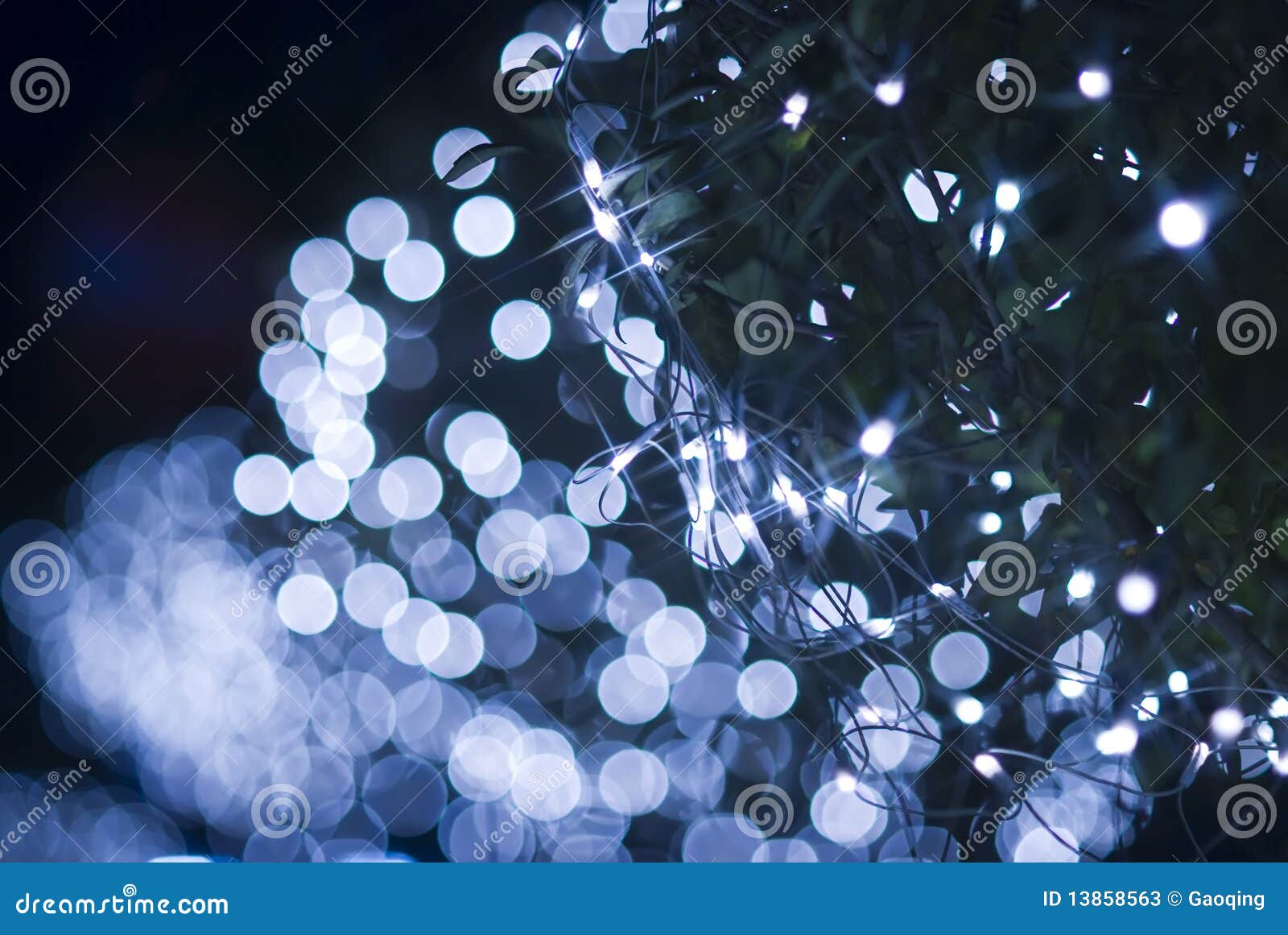 Defocused Blue Light Effect Stock Image - Image of entertainment ...