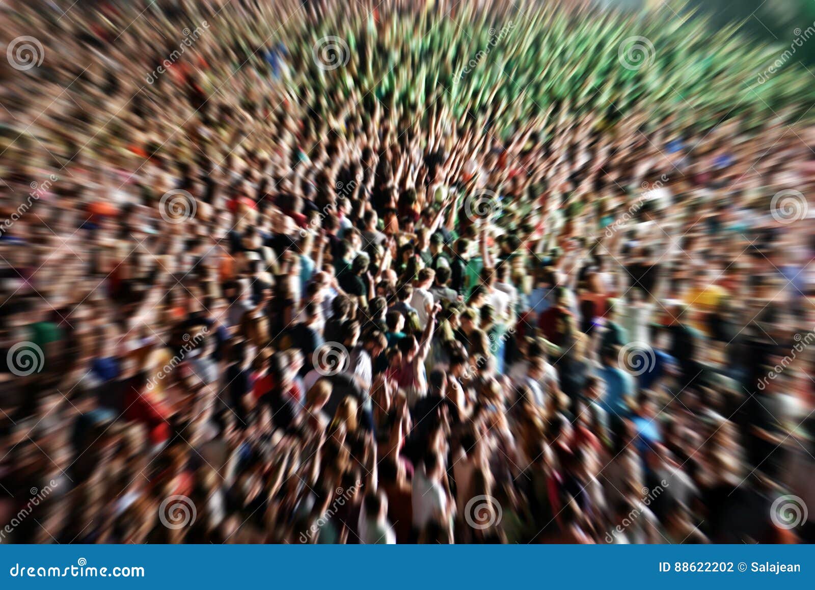 Defocused and Blurred Crowd of People Stock Photo - Image of defocussed ...