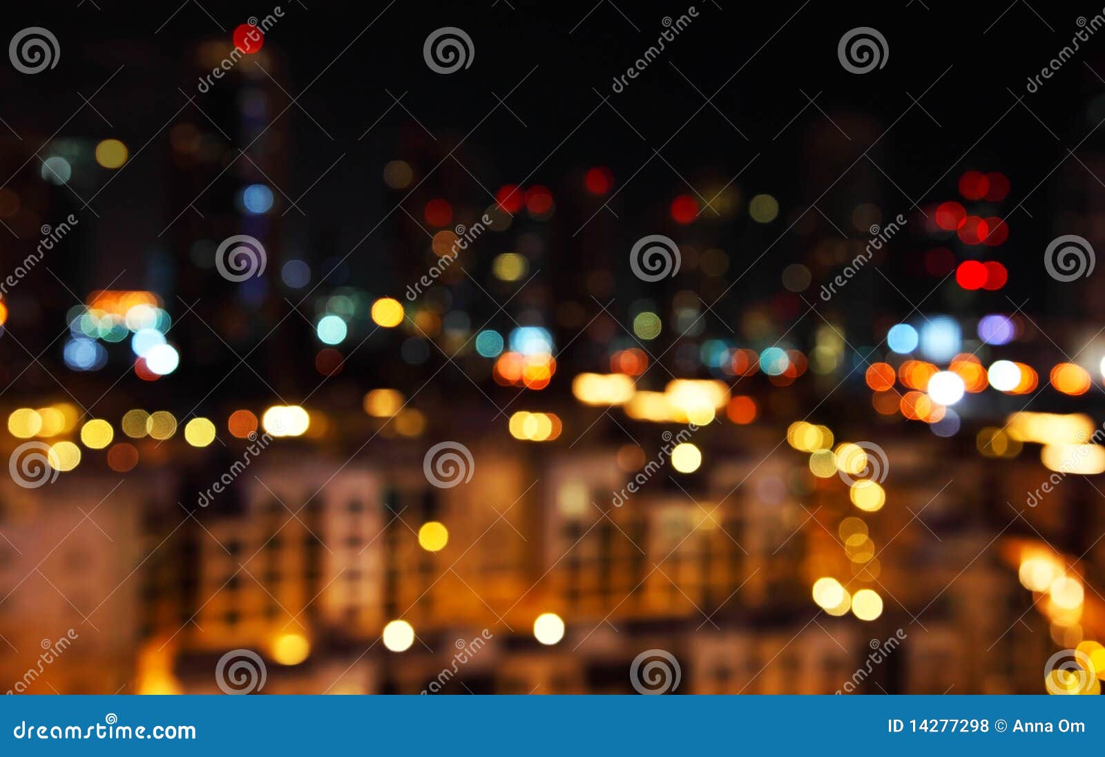 Defocused city lights stock photo. Image of dark, effect - 14277298