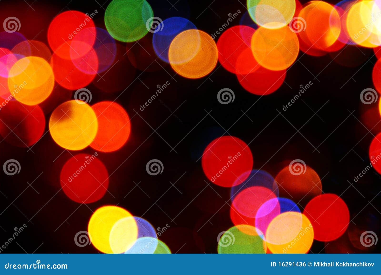 Defocused Colored Circular Lights Stock Photo - Image of orange, party ...