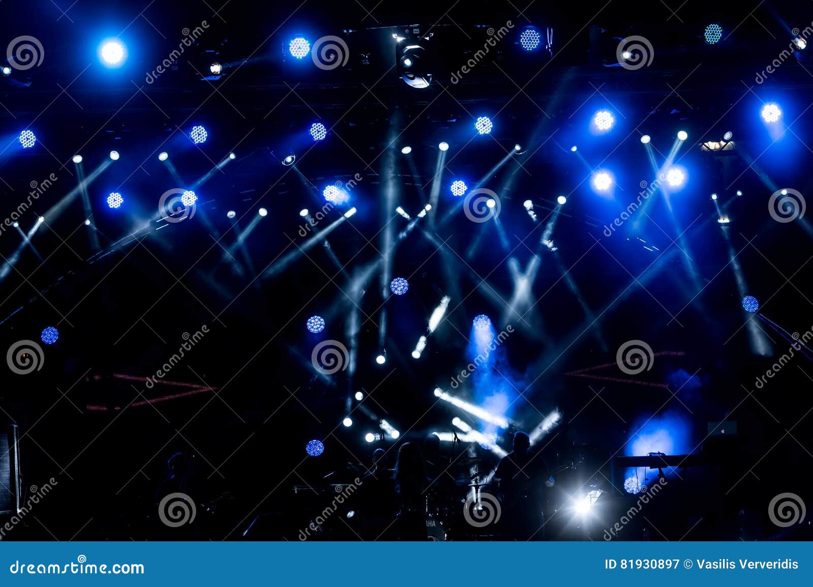 Defocused Entertainment Concert Lighting on Stage Editorial Photography ...