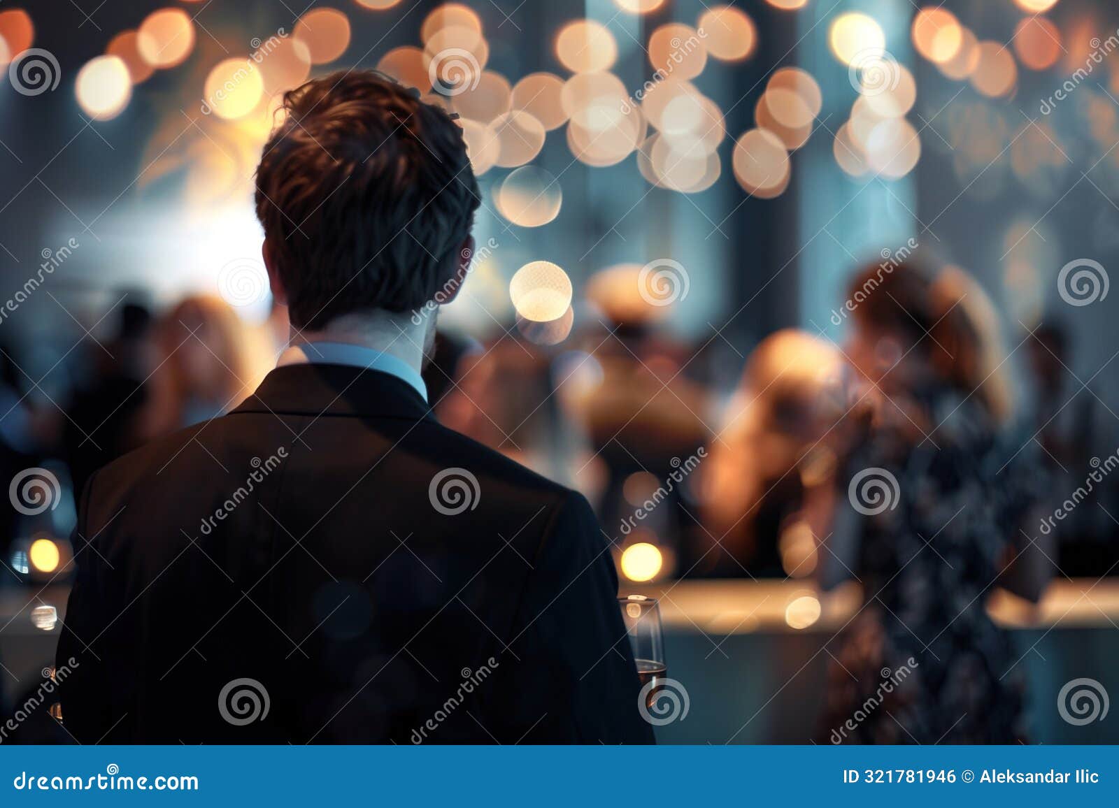 Defocused Image Capturing Corporate Event with a Blurry People and ...