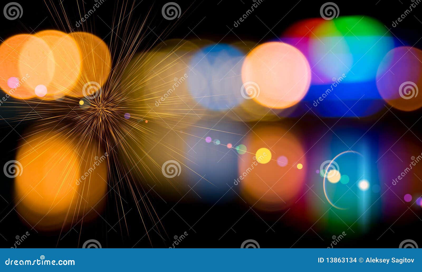 Defocused Lights of the City. Stock Photo - Image of colorful, holidays ...
