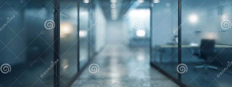 Defocused Office Background, Template for Horizontal Banner Stock ...