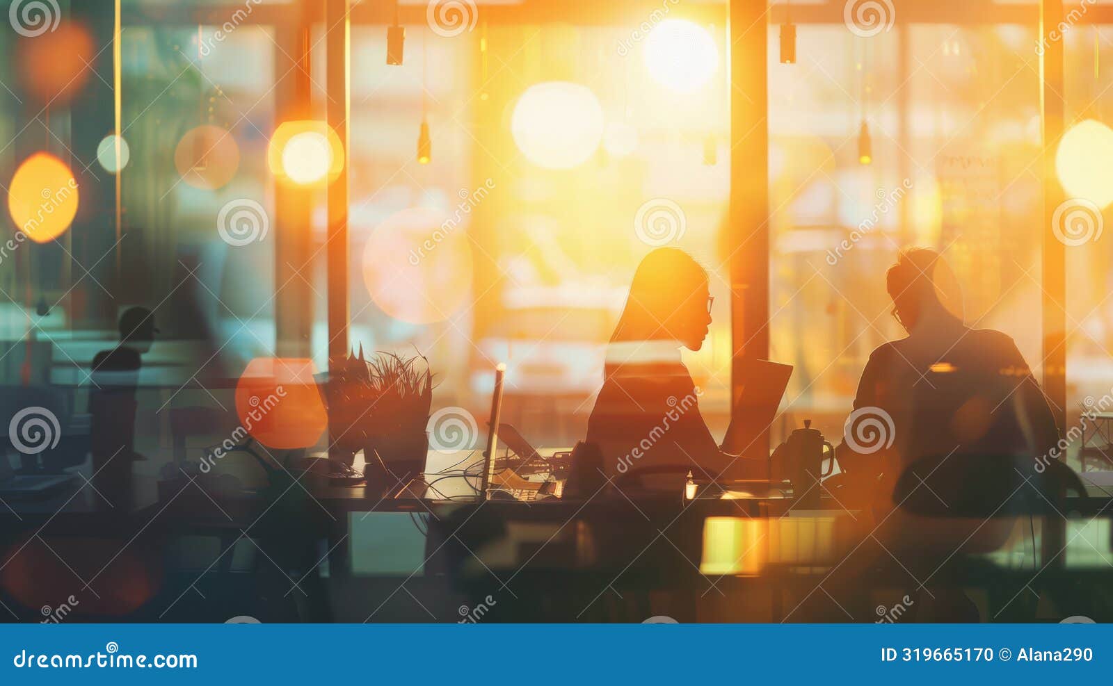 Defocused Office Background, Working Space Stock Photography ...