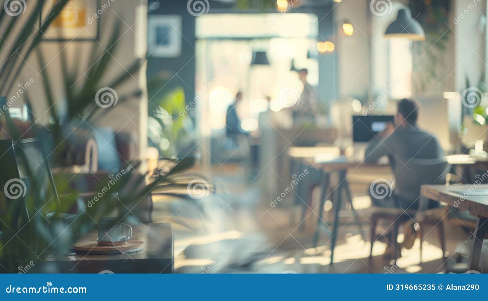 Defocused Office Background, Working Space Stock Photography ...