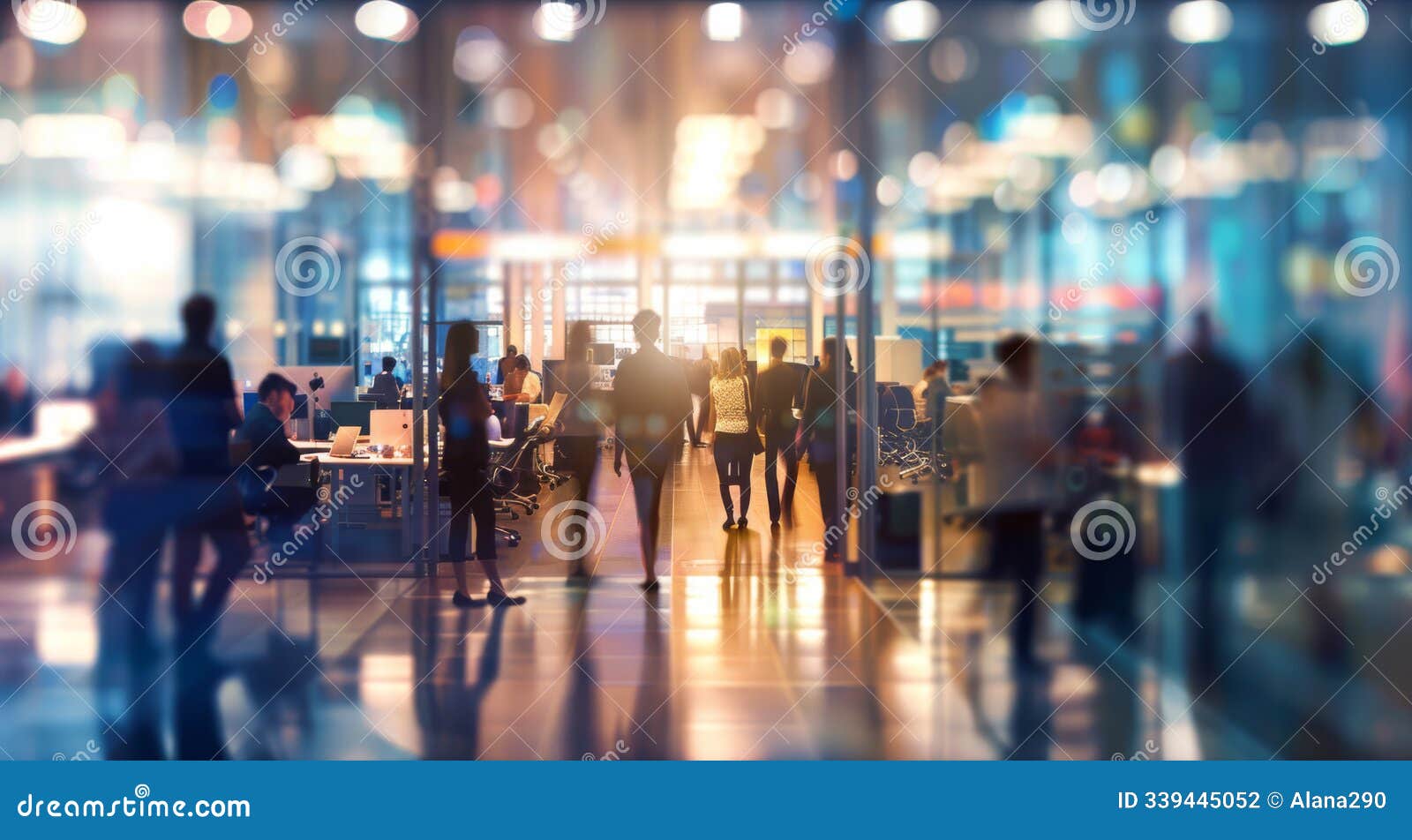 Defocused Office Background, Working Space Stock Photography ...