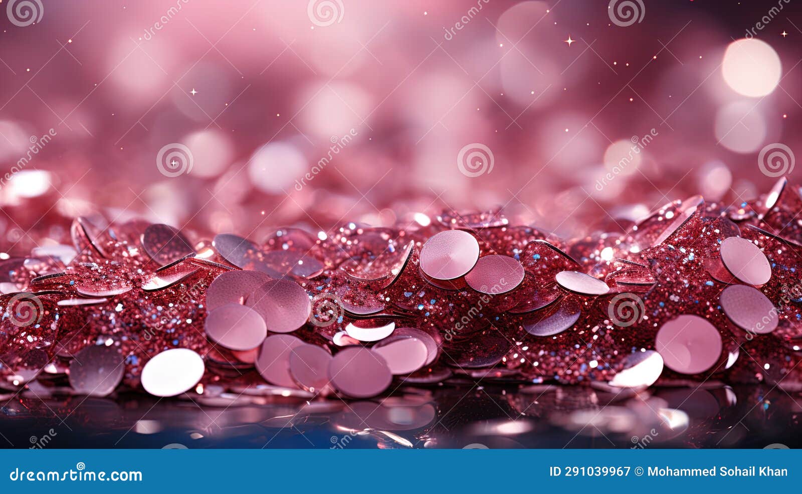Defocused Pink Color Sparkles Glitter Backdrop Image Stock Illustration ...