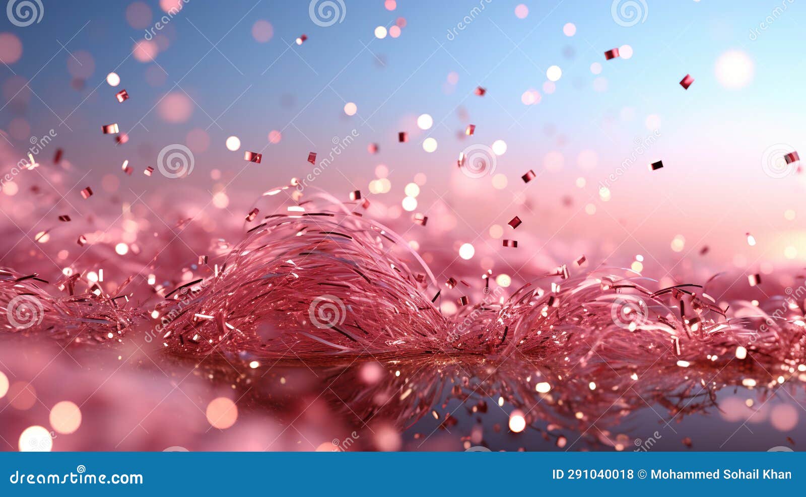 Defocused Pink Color Sparkles Glitter Backdrop Image Stock Illustration ...