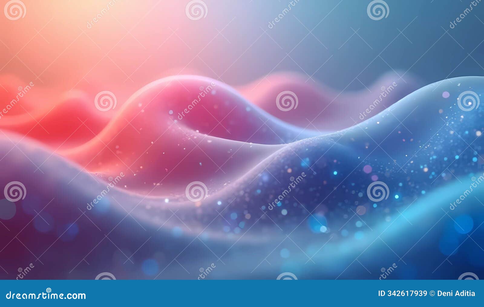 Defocused Red and Blue Gradient Abstract Background Design with Wave ...