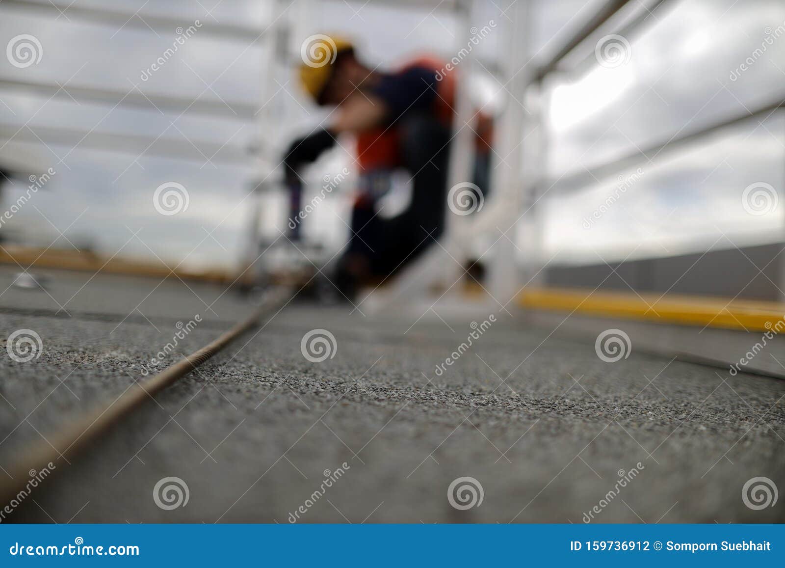 Engineer Conducting Using Pull Machinery Testing Chemical Set Fall ...