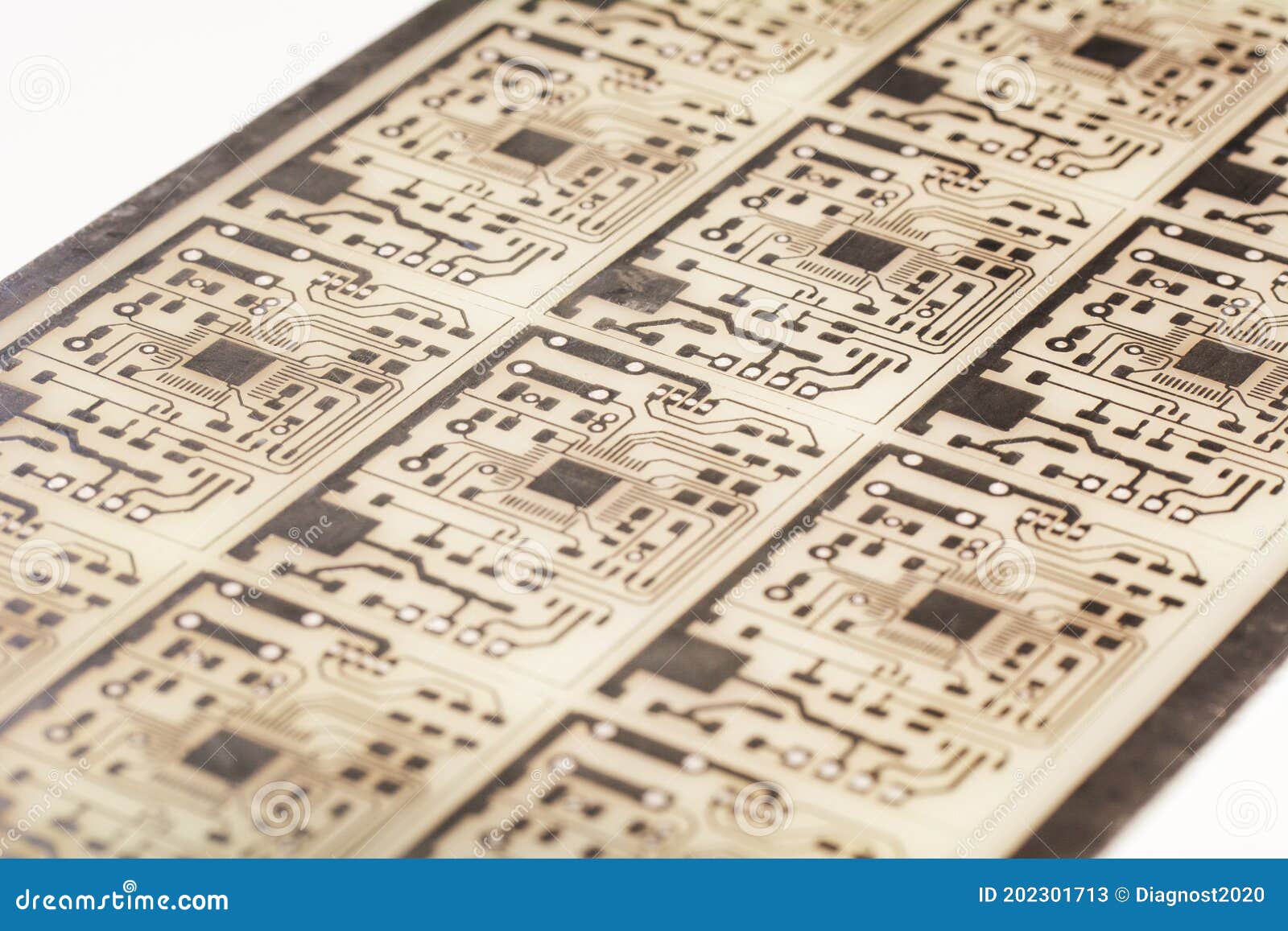 Defocused View of Billets of Printed Circuit Boards for the Manufacture ...