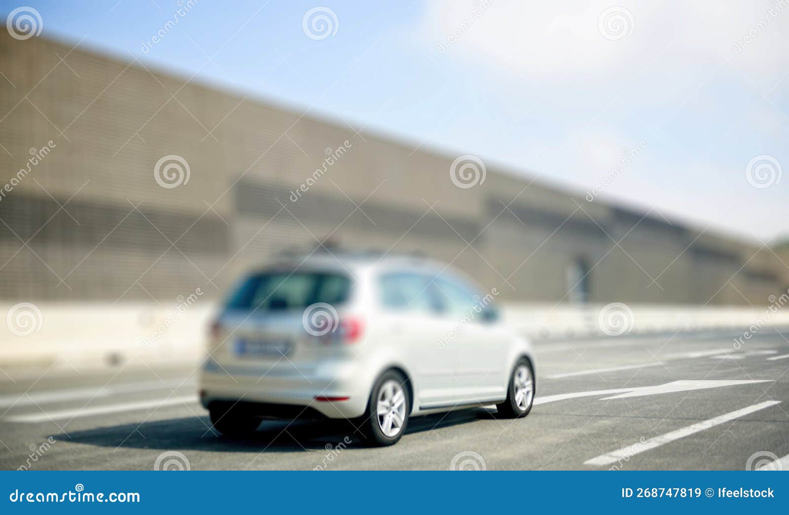Defocused View of Car Driving Fast on Austrian Highway Stock Image ...