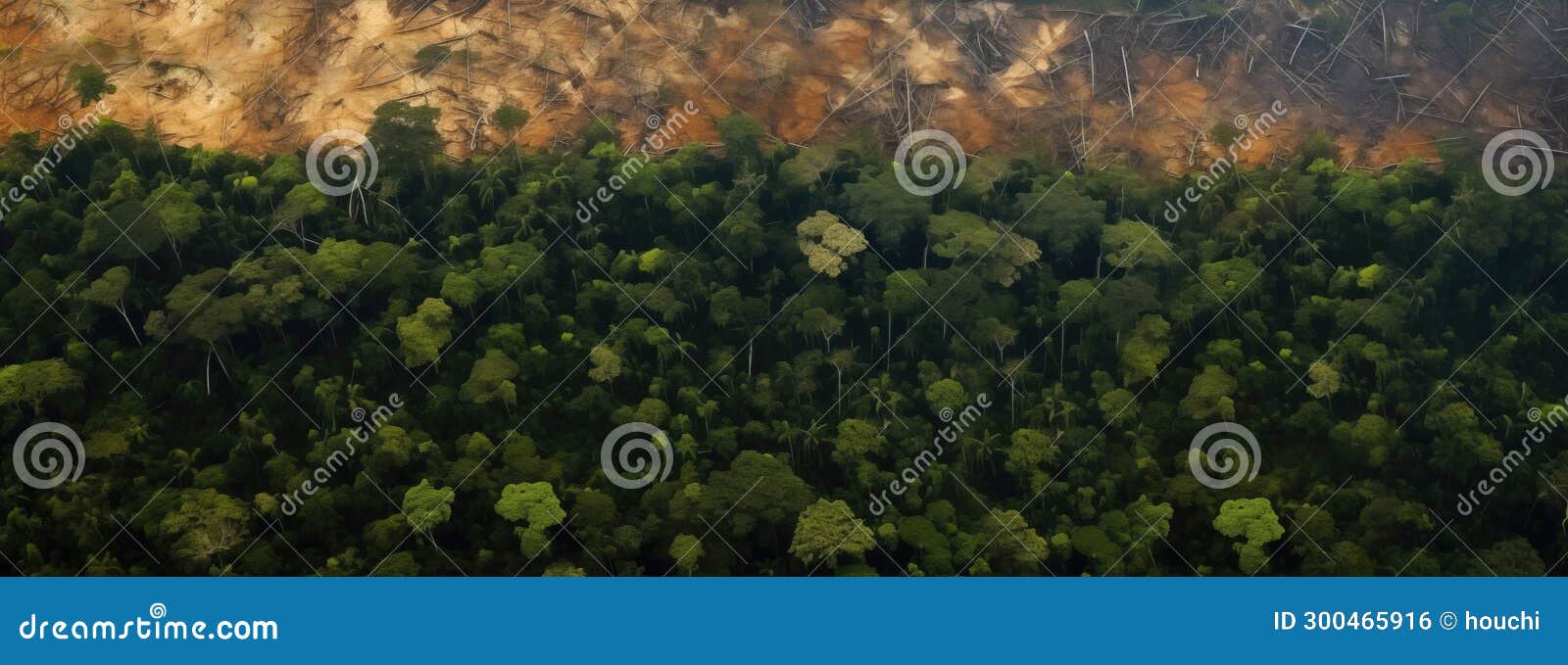 Deforestation of the Amazon Forest - Areal View - Viewed from Above ...