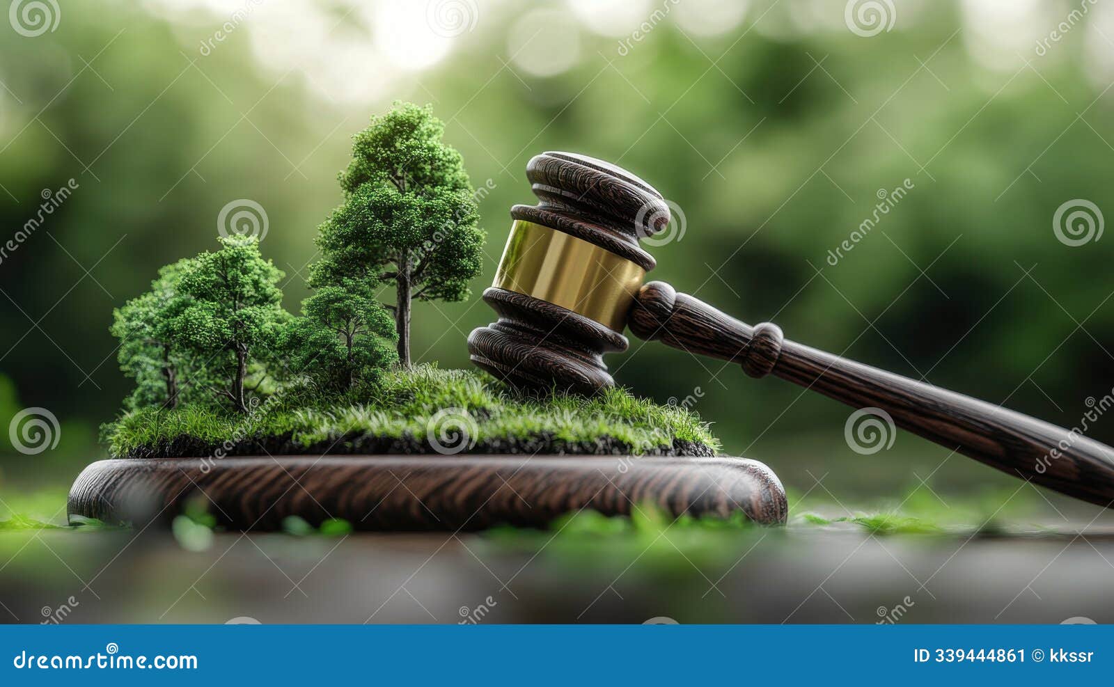 Deforestation Ban, a Gavel Striking Down on a Deforestation Ban ...