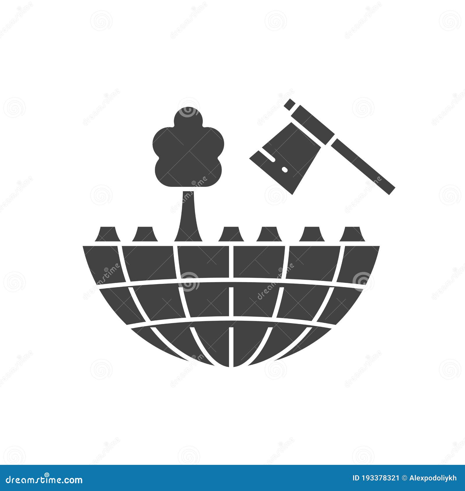 Deforestation Black Glyph Icon. Environmental Problems. Sign For Web ...