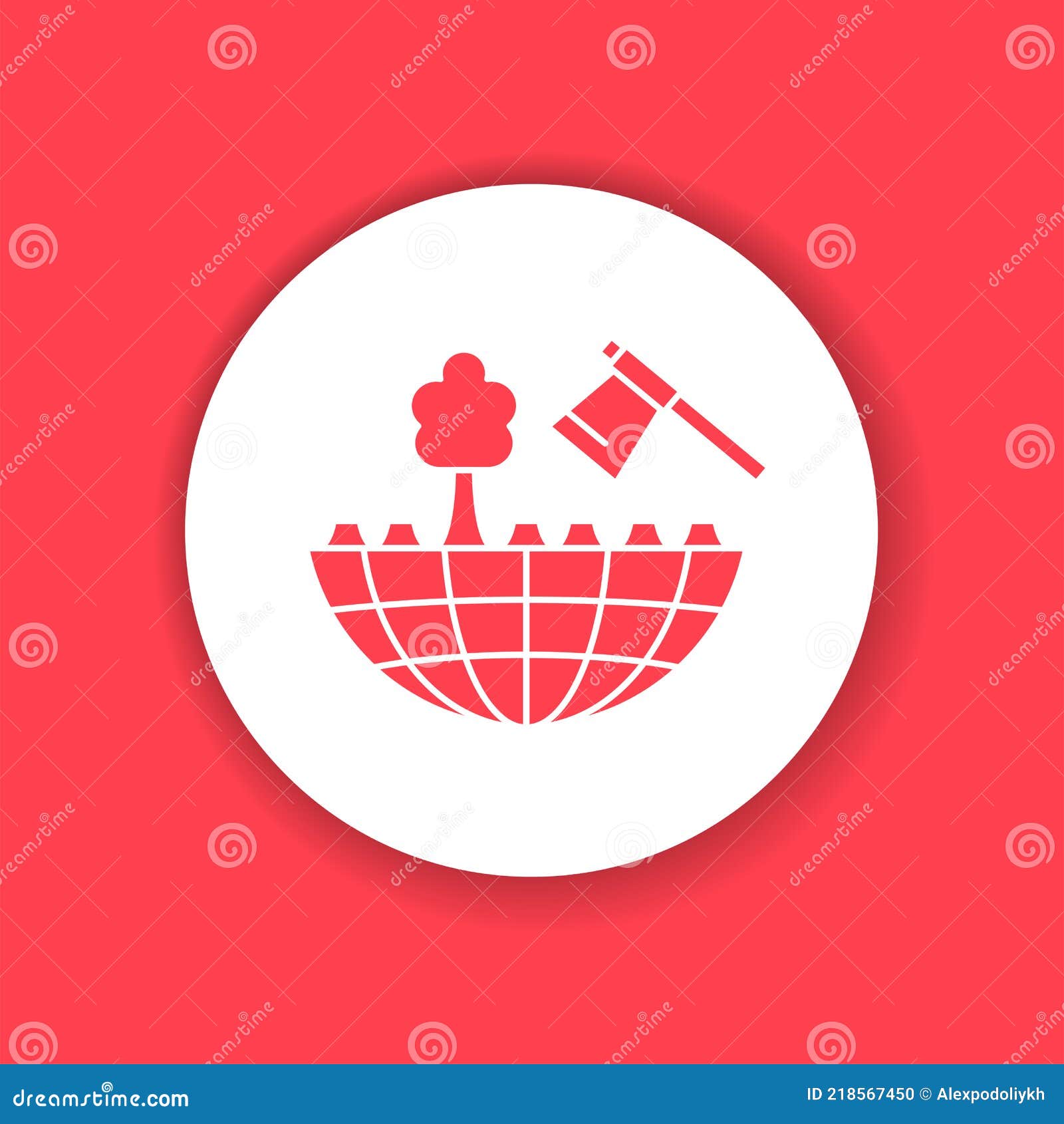 Deforestation Black Glyph Icon. Environmental Problems. Sign For Web ...