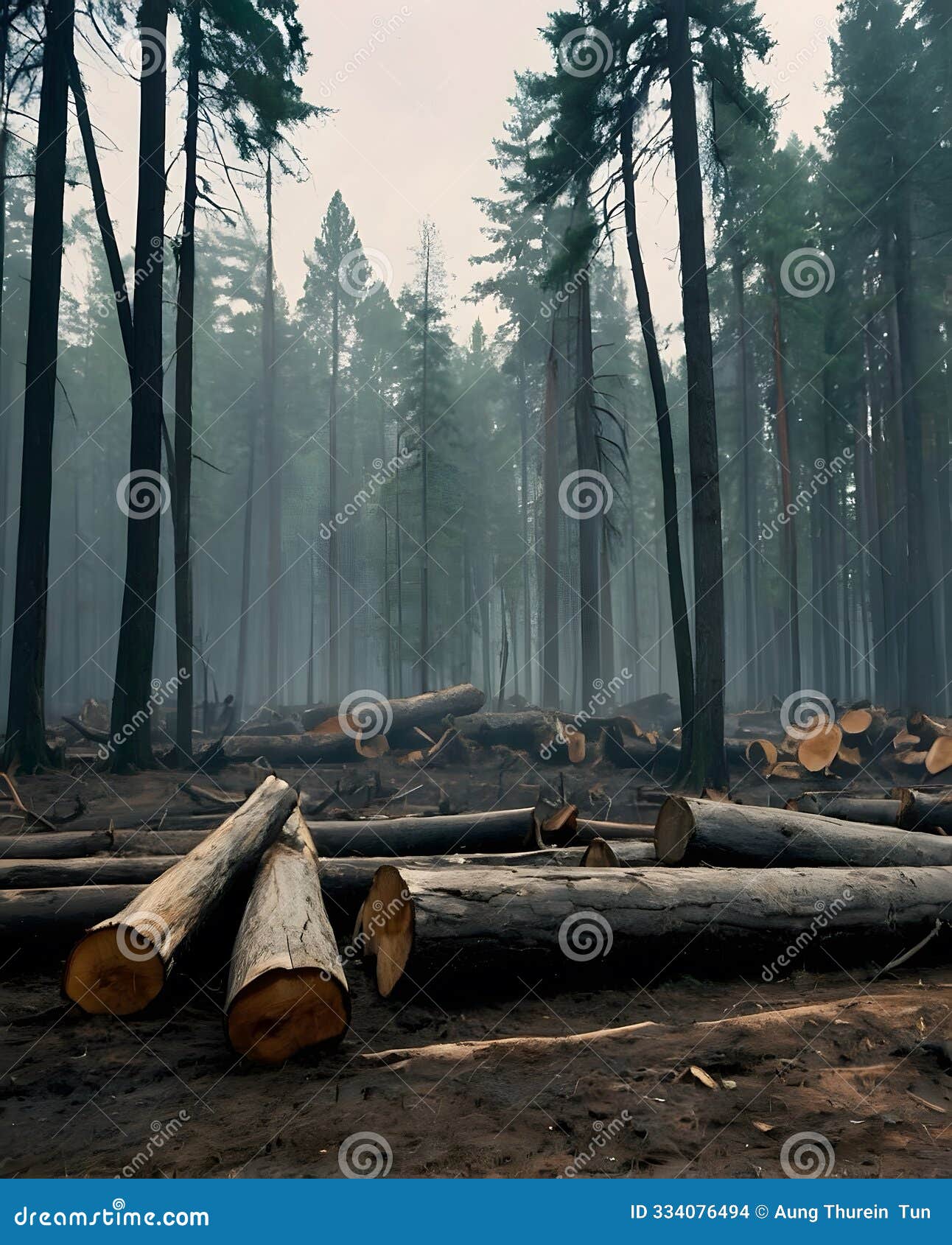 Deforestation and Climate Changes Effect the World Stock Photo - Image ...