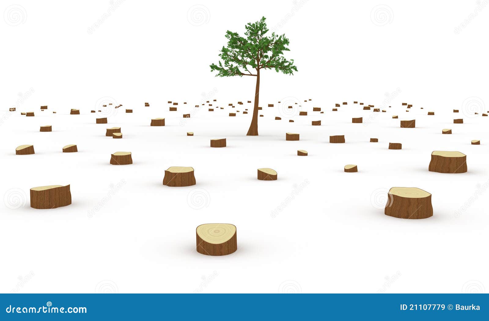 Deforestation concept stock illustration. Illustration of fell - 21107779