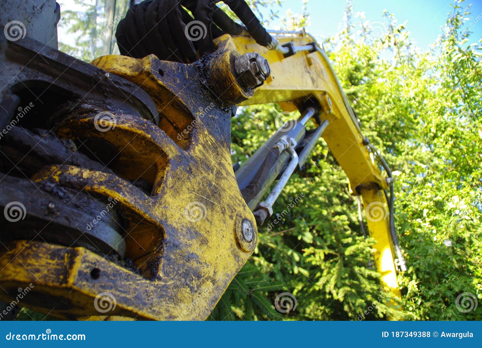 Deforestation and Ecological Devastation Machine Stock Photo - Image of ...