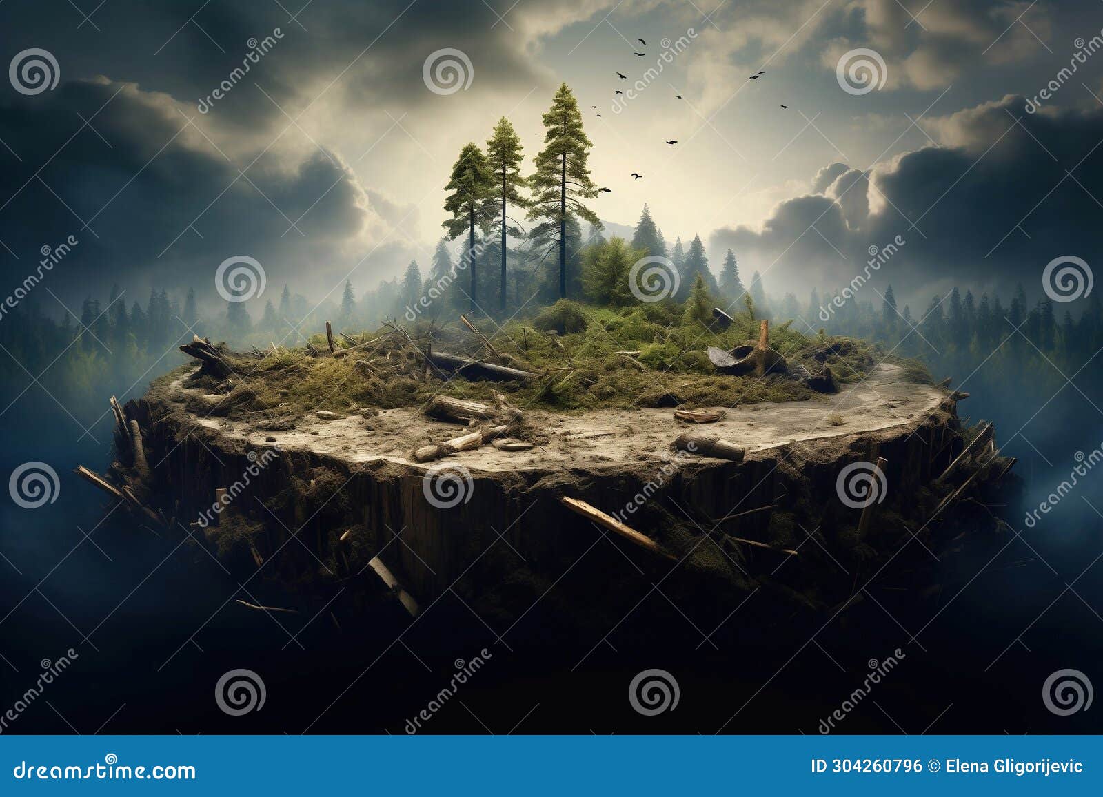 Deforestation Environmental Problem, Rain Forests Are Destroyed For Oil ...