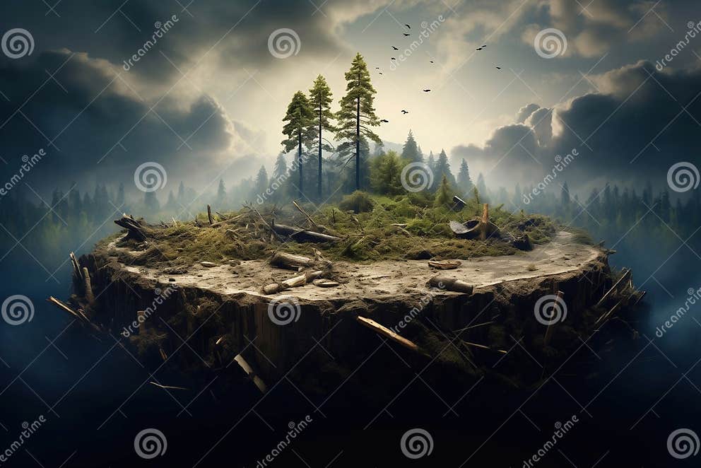 Deforestation Environmental Problem, Rain Forest Destroyed, Forest ...