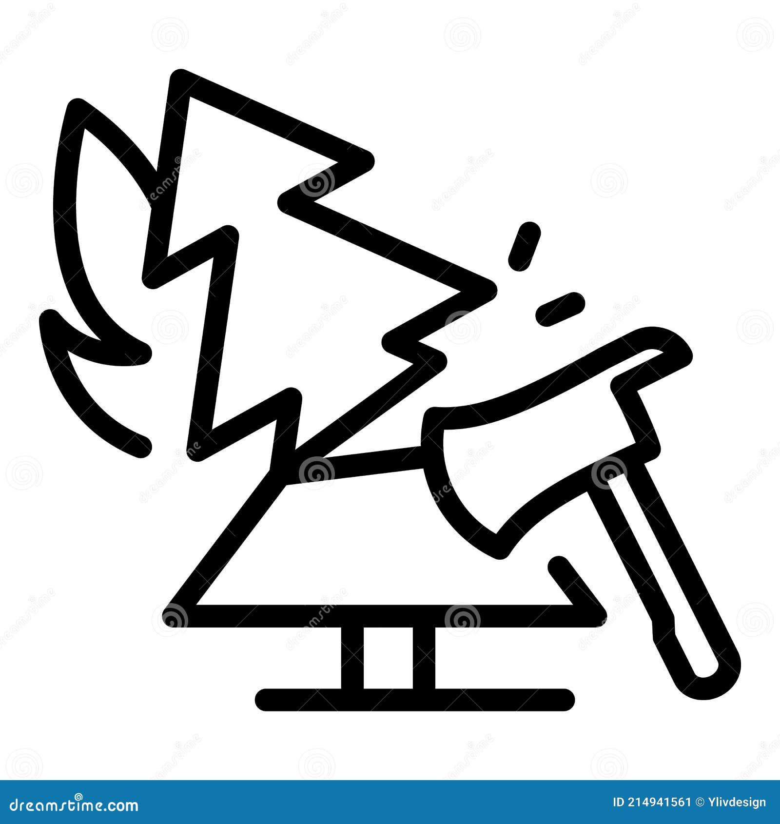 Deforestation Icon, Outline Style Stock Vector - Illustration of forest ... Deforestation Icon, Outline Style Stock Vector - Illustration of forest ...