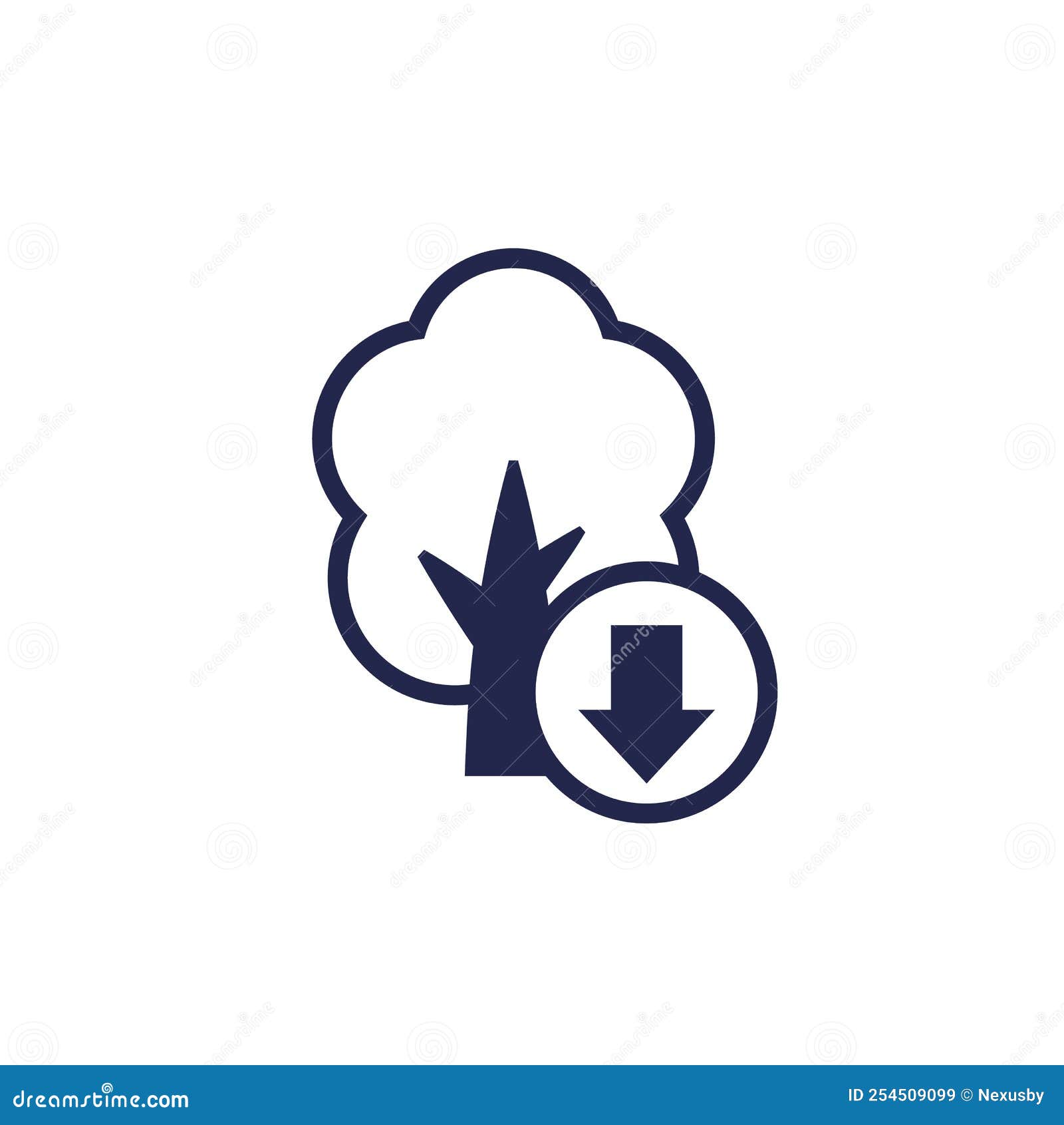 Deforestation Icon with a Tree Stock Vector - Illustration of ecology ...