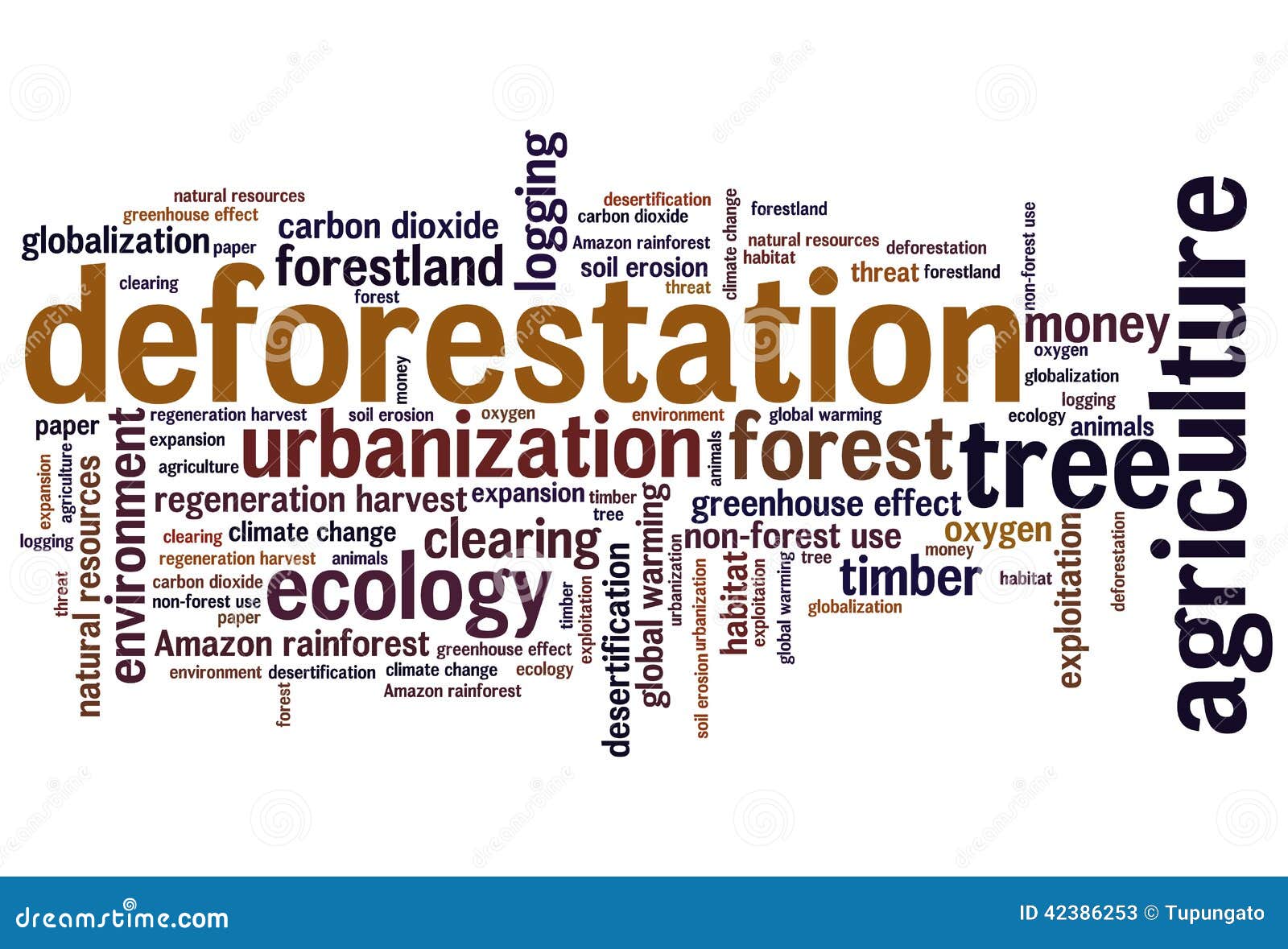 3d Deforestation Word Cloud Concept Royalty-Free Stock Image ...