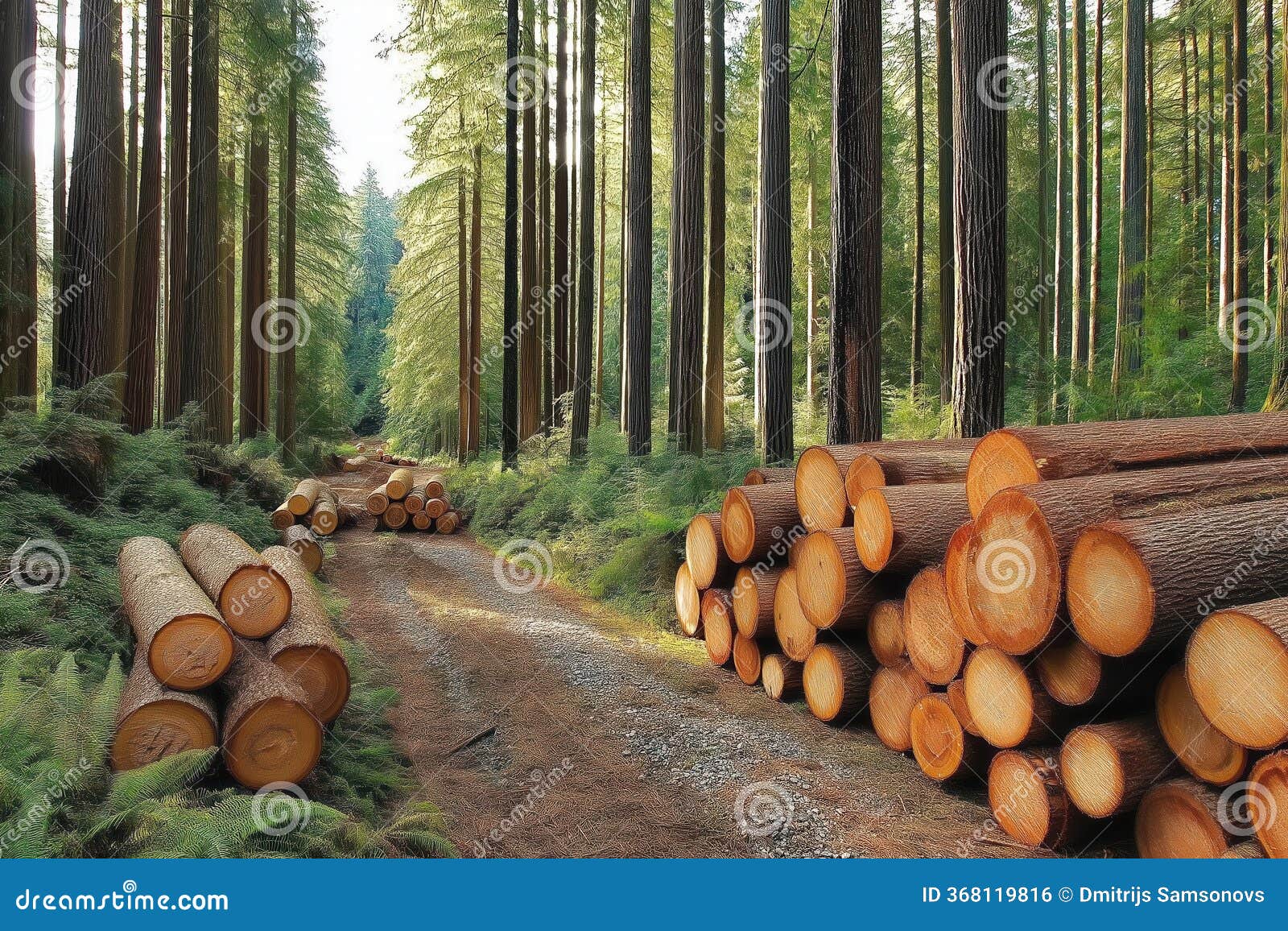 Deforestation. Logging Operations. Stock Photography | CartoonDealer ...