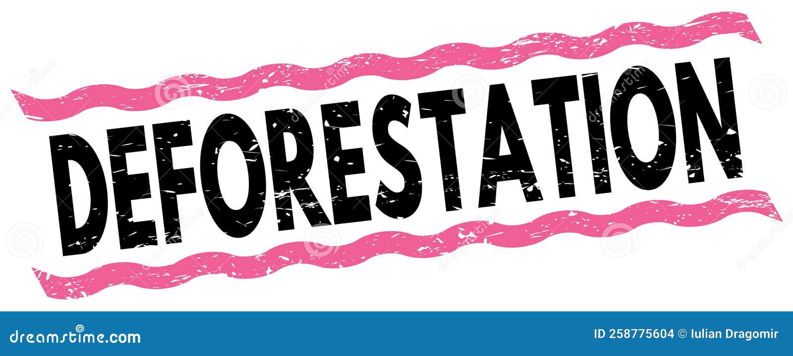 DEFORESTATION Text Written On Red Stamp Sign Royalty-Free Stock Photo ...