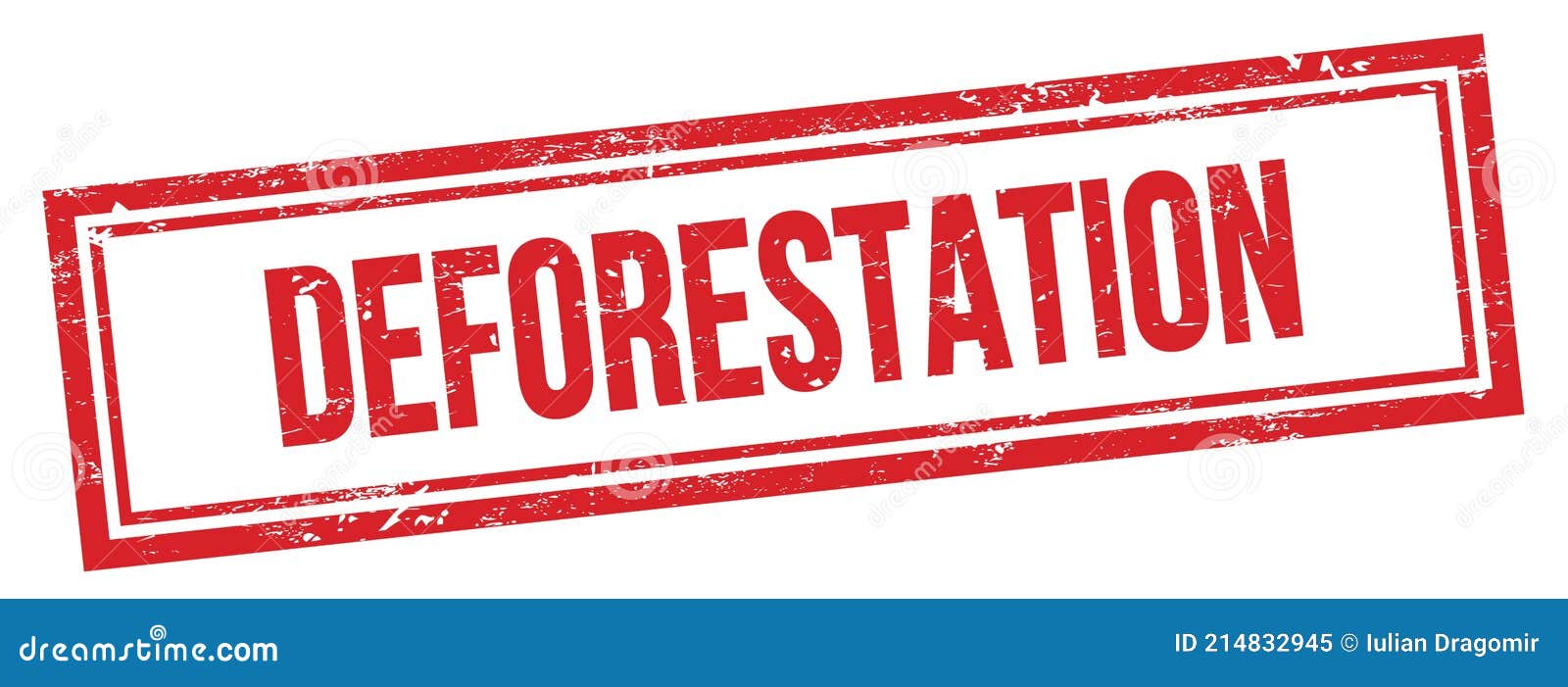 DEFORESTATION Text Written On Red Stamp Sign Royalty-Free Stock Photo ...