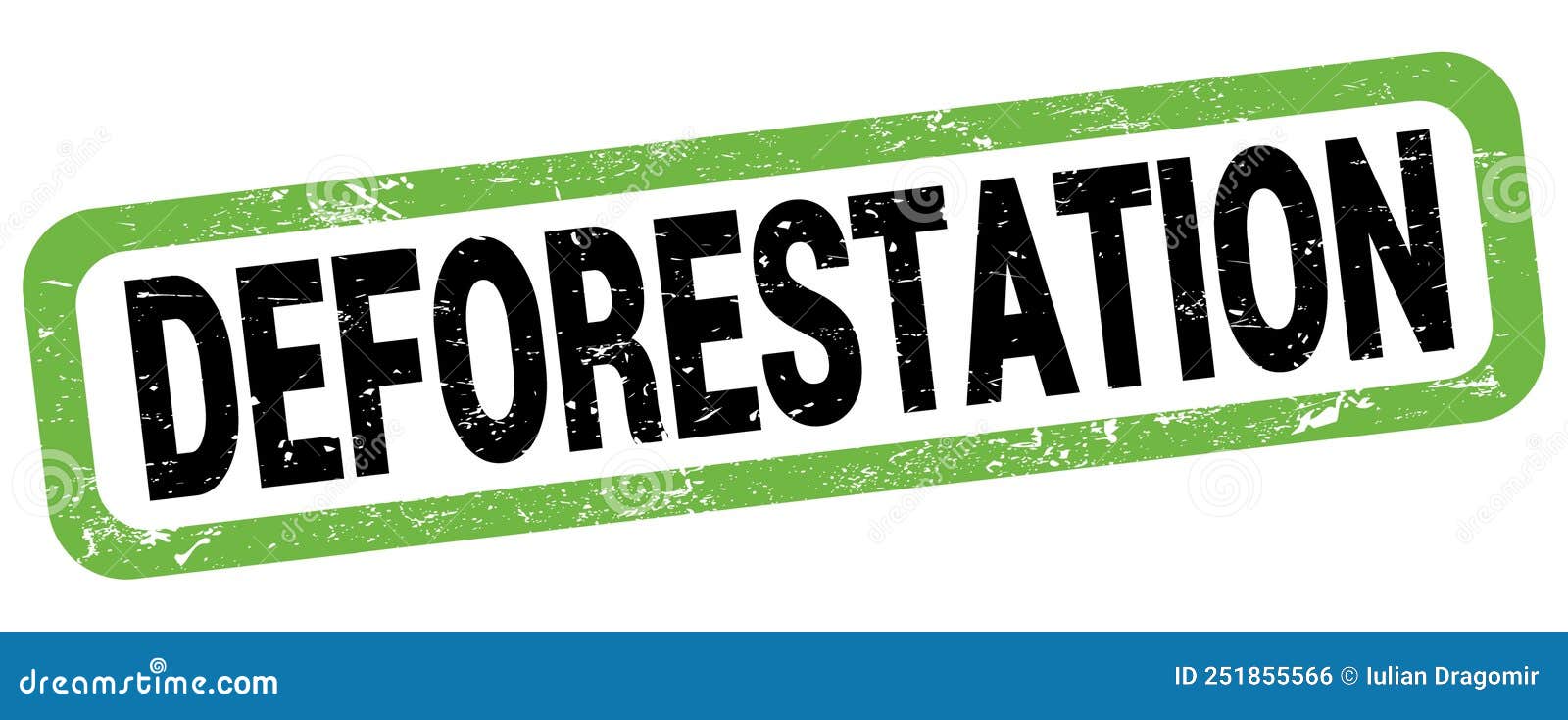 DEFORESTATION Written Word On Red Stamp Sign Stock Photo ...